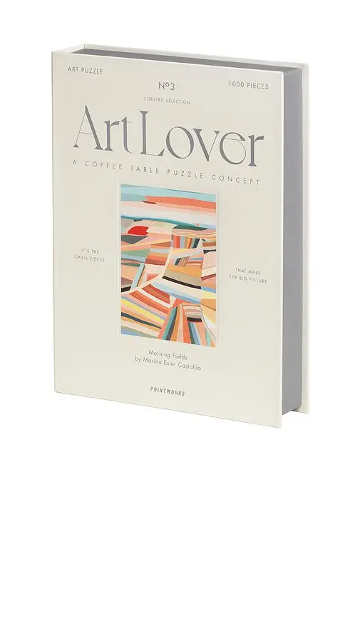PRINTWORKS Art Lover Book Puzzle 1000 Pieces In Morning Fields - Multi