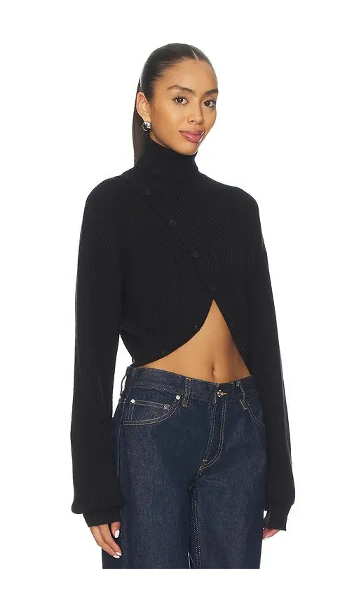 Superdown Zinnia Sweater Top - Black
