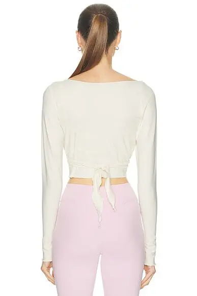 437 The Wrap Top - Cream