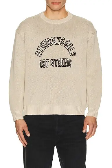 STUDENTS GOLF 1st String Knit Crew Sweater