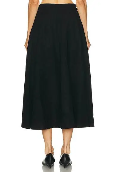 RÓHE A-line Suede Skirt