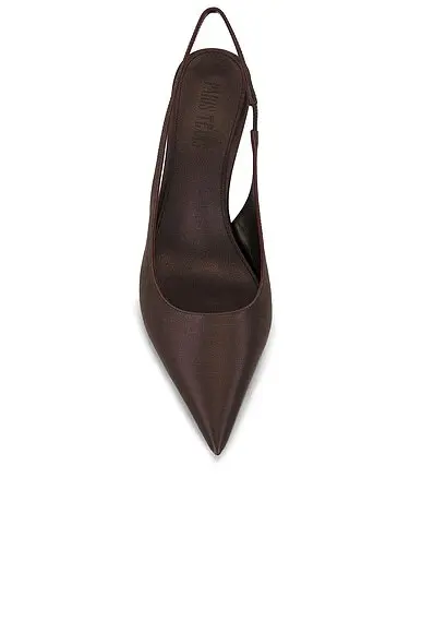 Paris Texas Lidia 70 Slingback Pump - Ebano