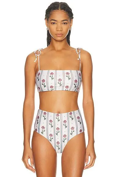 Agua Bendita Primavera Bikini Top - Multicolor