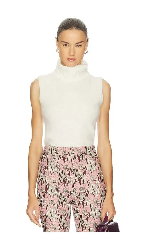 Veronica Beard Mazzy Brushed Cashmere Shell