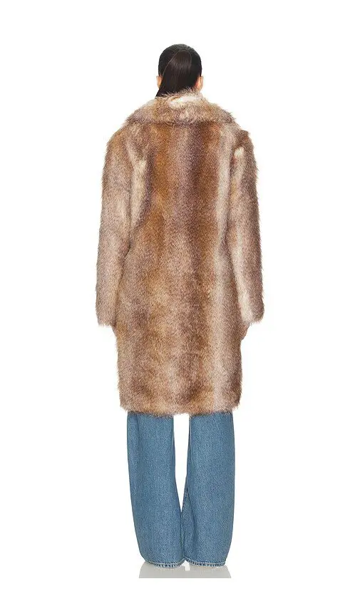 UNREAL FUR Pioneer Faux Fur Coat - Tan