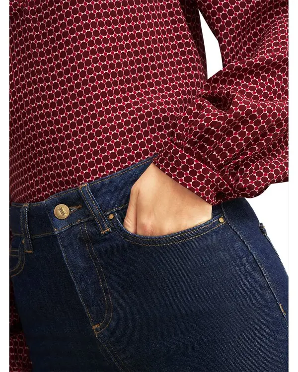 HOBBS LONDON Shea Mid Rise Straight Leg Jeans