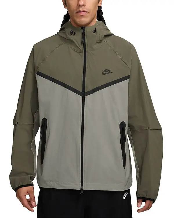 Nike Colorblocked Tech Jacket - Light Army/olive/black