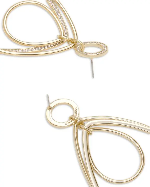Ramy Brook Rena Pave Pear Shape Drop Earrings