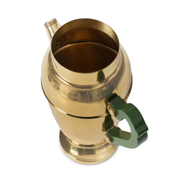 LULU POWERS Brass Handled Cocktail Shaker
