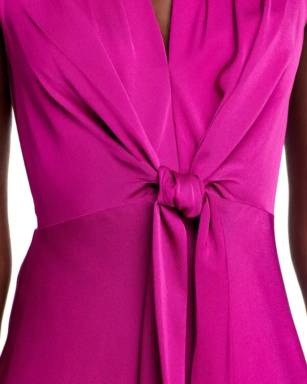 Kobi Halperin Lex Tie Front Dress - Fuchsia