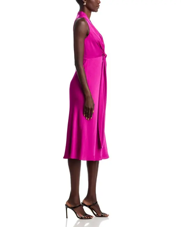 Kobi Halperin Lex Tie Front Dress - Fuchsia