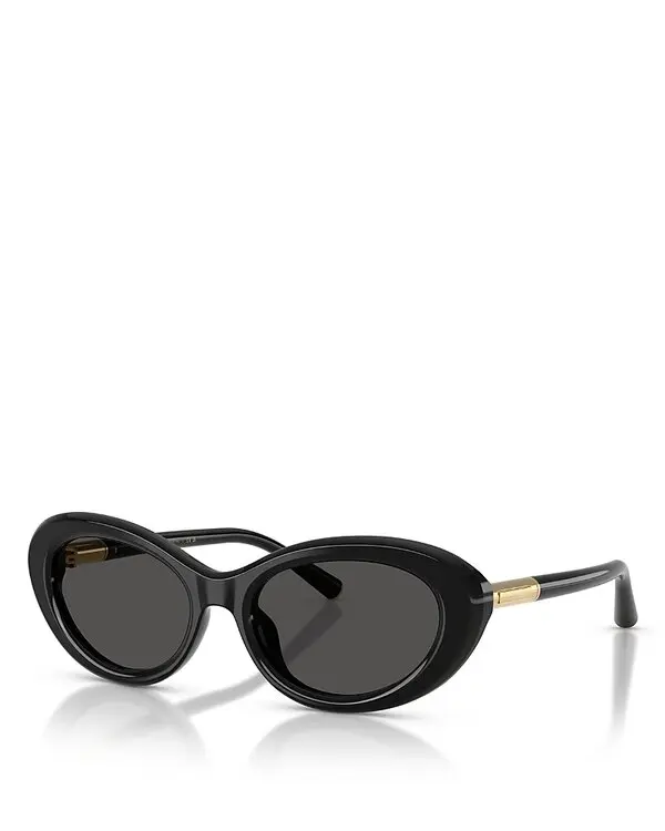 Dolce & Gabbana Oval Sunglasses, 54mm - Black