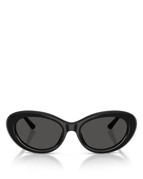 Dolce & Gabbana Oval Sunglasses, 54mm - Black