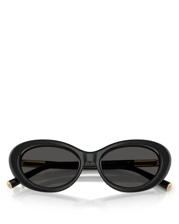 Dolce & Gabbana Oval Sunglasses, 54mm - Black