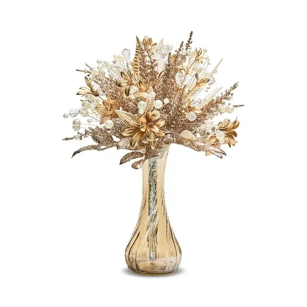 KIM SEYBERT Gilded Spray Floral Bouquet, 11 - Gold/silver