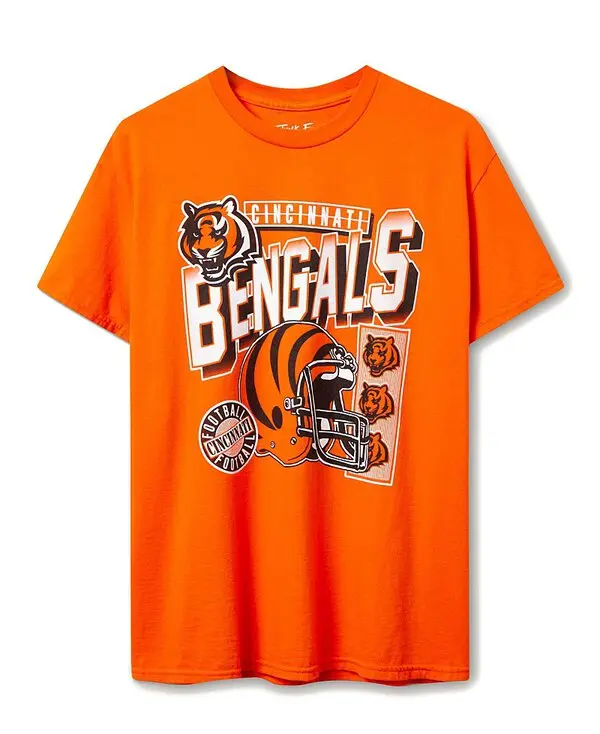Junk Food Clothing Nfl Cincinnati Bengals Checkdown Flea Market Tee - Orange