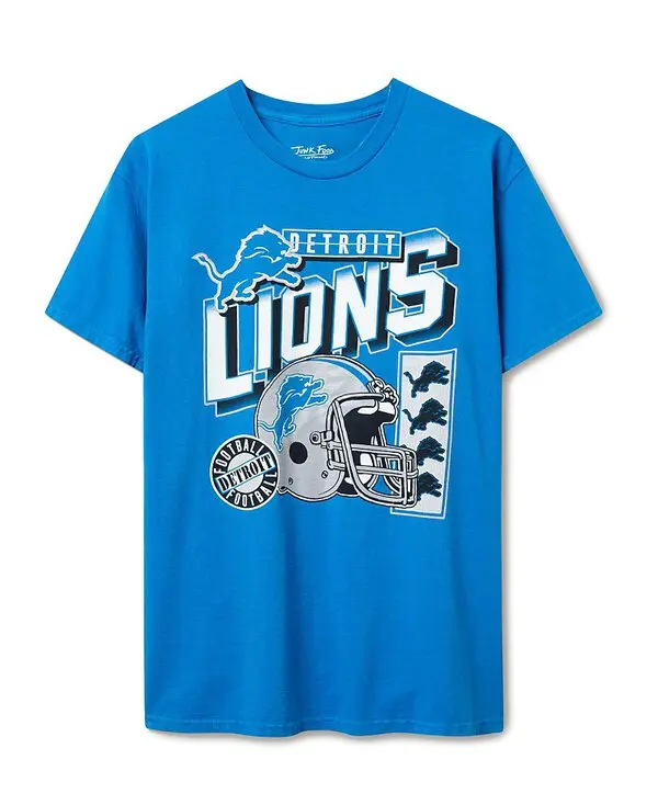 Junk Food Clothing Nfl Detroit Lions Checkdown Flea Market Tee - Lions Blue