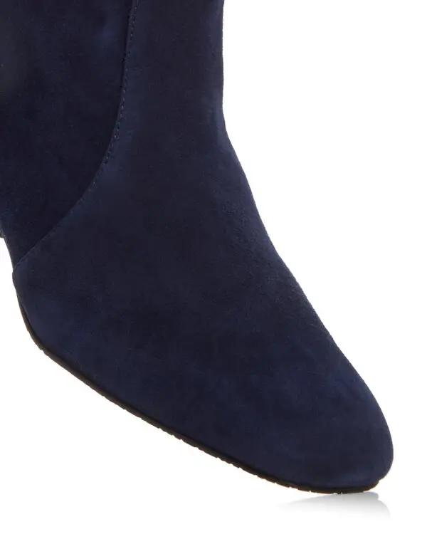 STUART WEITZMAN Maeve Block Heel Booties - Nice Blue