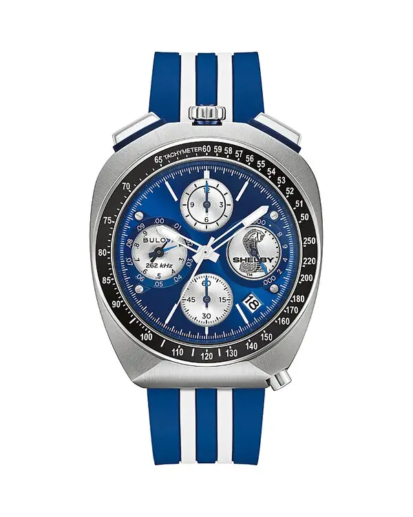 Bulova Limited Edition 150th Anniversary Performance Shelby Chronograph, 43mm - Blue/blue