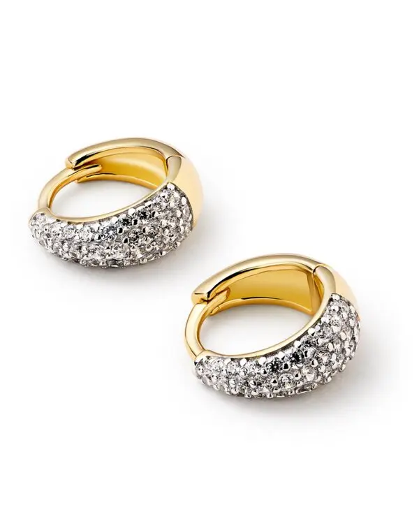 ANA LUISA Nate Pave Huggie Earrings