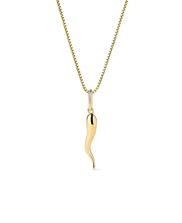ANA LUISA Italian Horn Charm Necklace - Gold