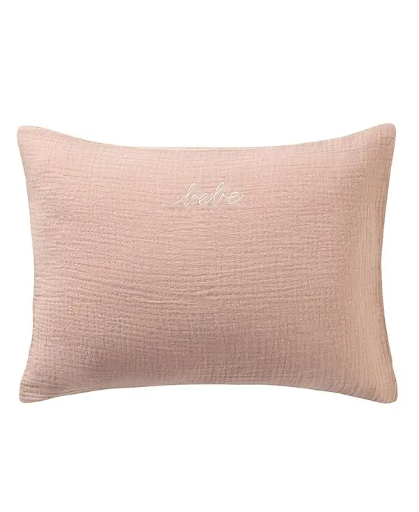 DOMANI HOME Gauze Linen Bebe Boudoir Sham - Pink