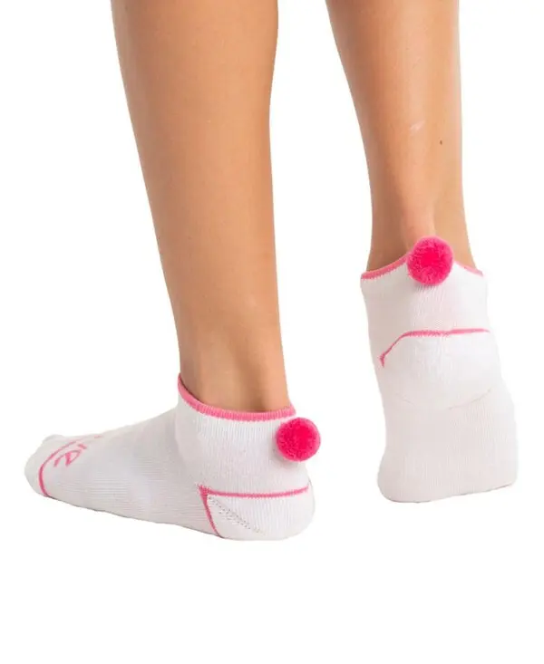 Lucky In Love Pom Low Cut Socks - Multi