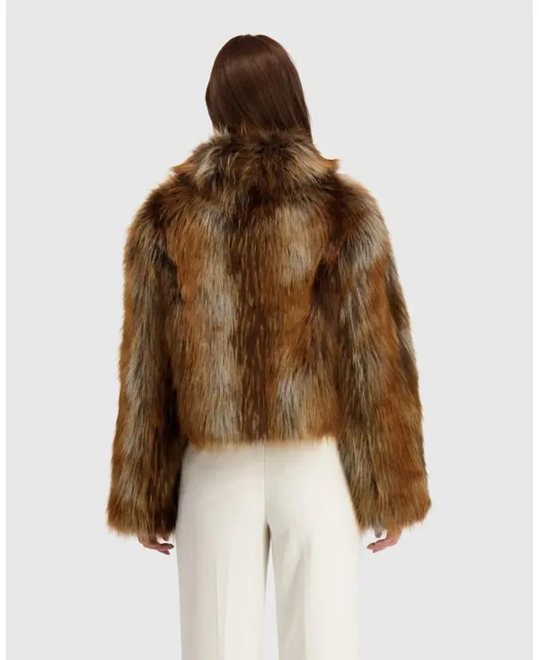 LYLA GRANT Faux Fur Jacket
