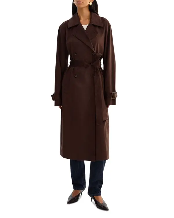 LAMARQUE Belted Trench Coat