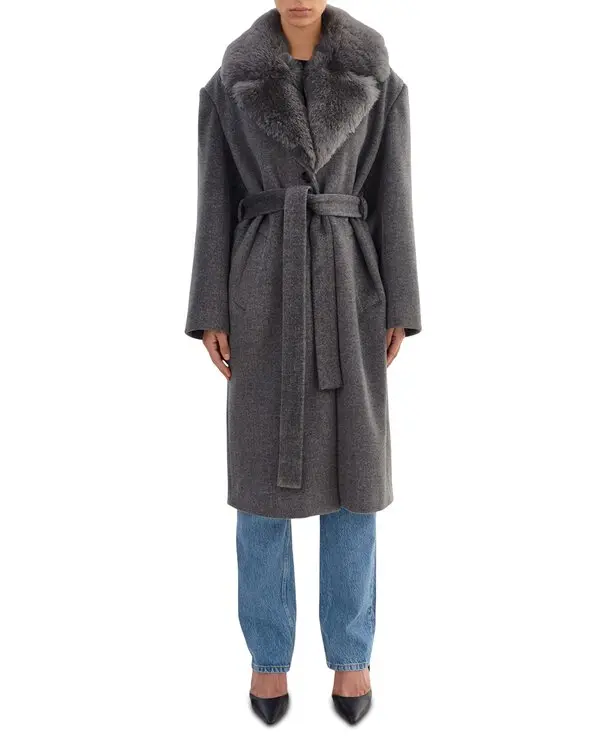 LAMARQUE Tie Detailed Coat