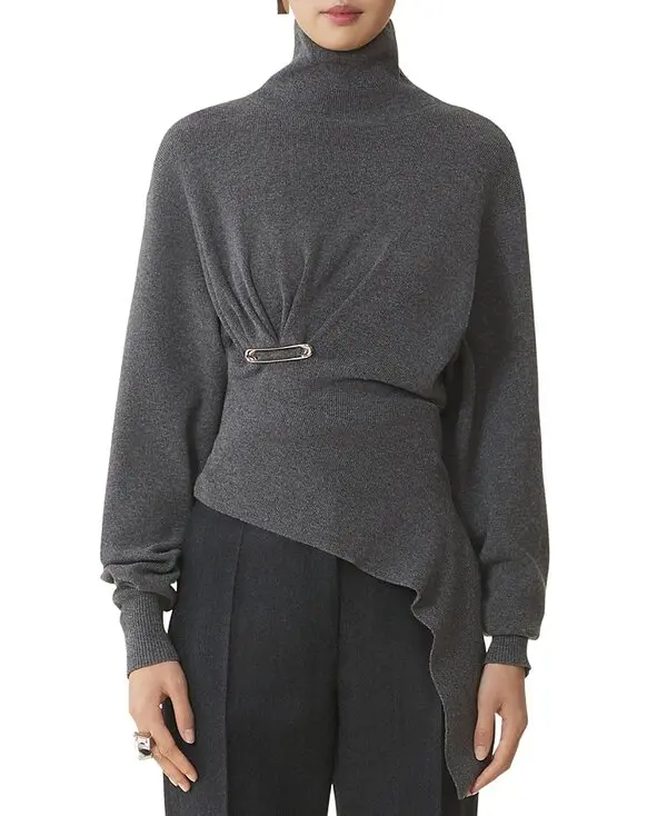 LANVIN Wool And Cashmere Knit Pullover - Dove