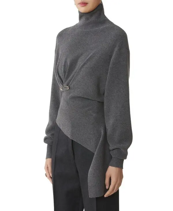 LANVIN Wool And Cashmere Knit Pullover - Dove