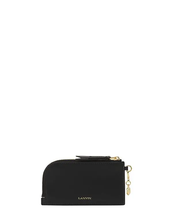 LANVIN Catch Leather Cardholder - Black