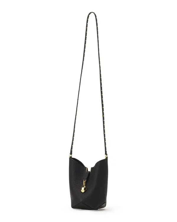 LANVIN Catch Nano Leather Bucket Bag - Black