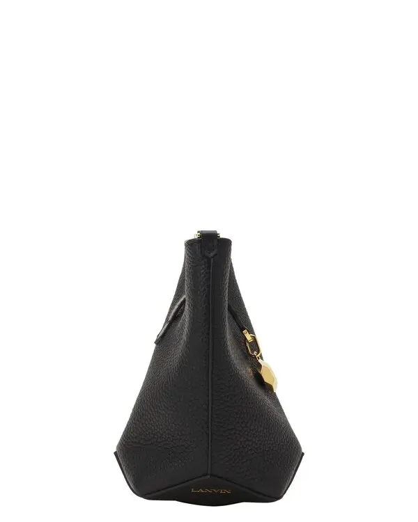 LANVIN Catch Nano Leather Bucket Bag - Black