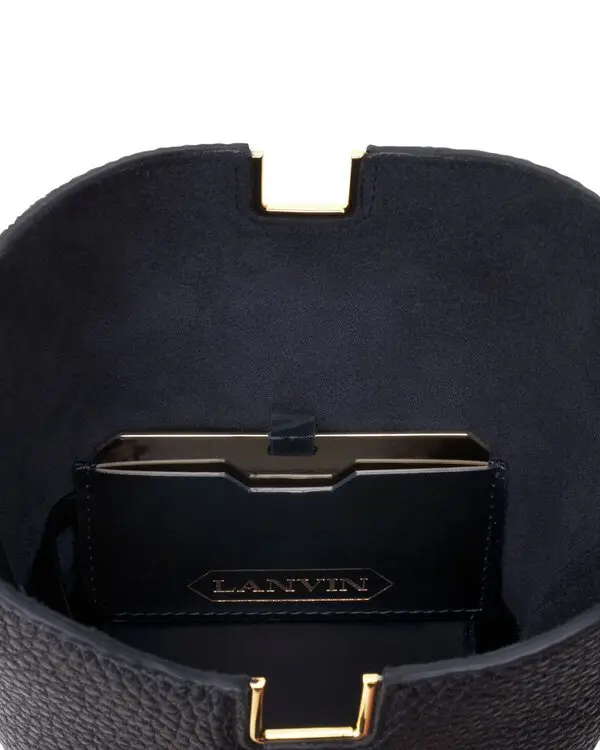 LANVIN Catch Nano" Leather Bucket Bag