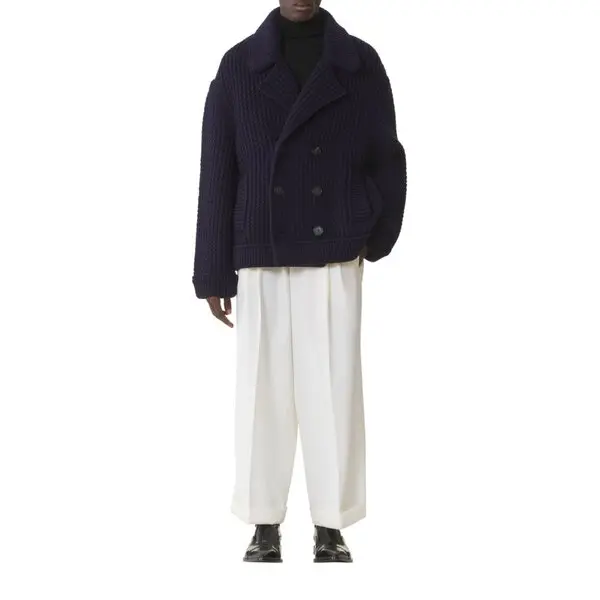 LANVIN Oversized Wool Pea Coat
