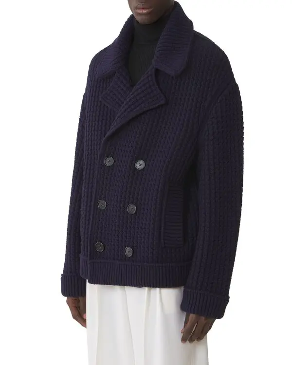 LANVIN Oversized Wool Pea Coat