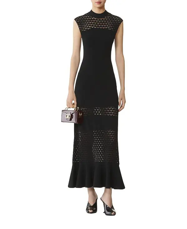 LANVIN Lace Detail Viscose Dress