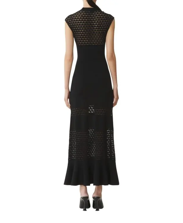 LANVIN Lace Detail Viscose Dress