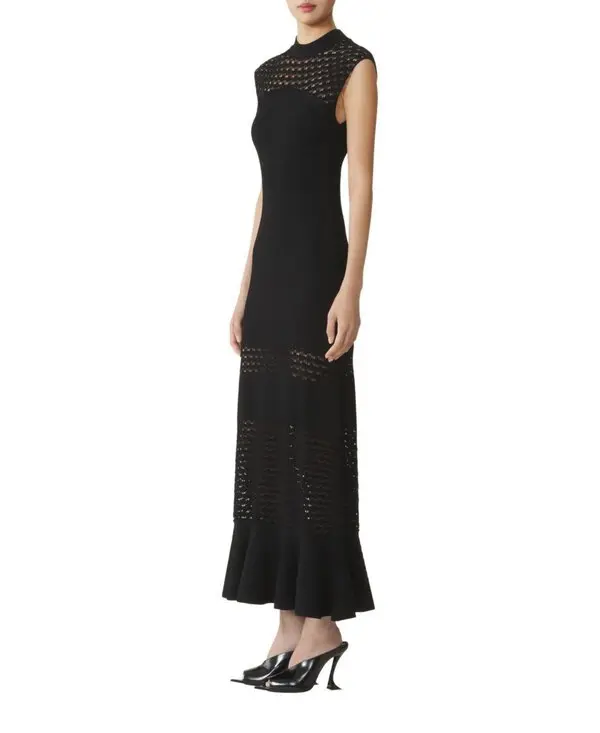 LANVIN Lace Detail Viscose Dress