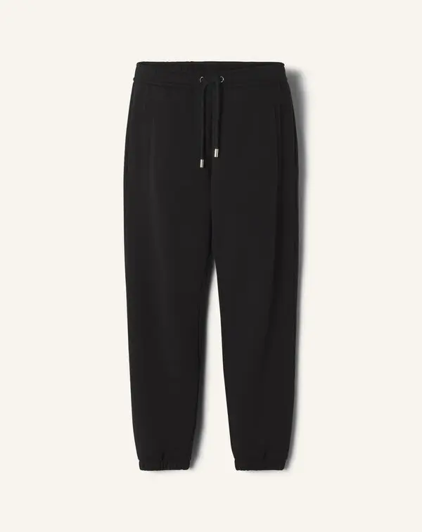LANVIN Fleece Jogger Pants - Black.