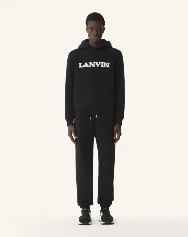 LANVIN Fleece Jogger Pants - Black.
