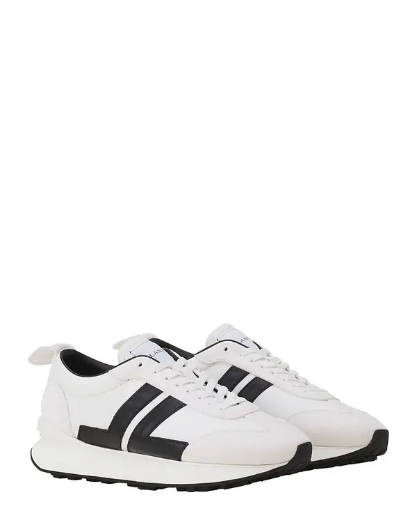 LANVIN Bumpr Nylon Sneakers - Blanc/noir