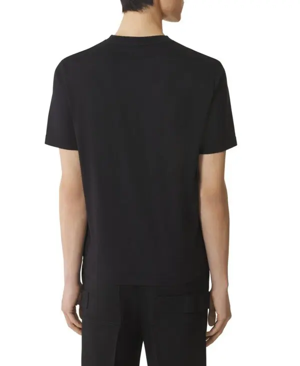 LANVIN Embroidered Cotton T-shirt - Black