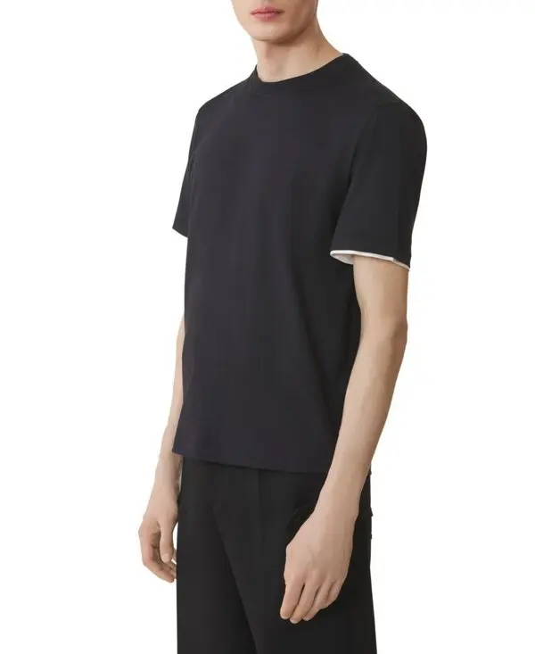 LANVIN Cotton T-shirt With Silk Detail