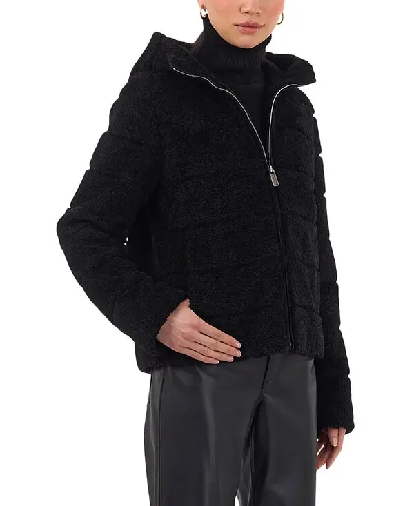 Gorski Shearling Zip Jacket With Hood