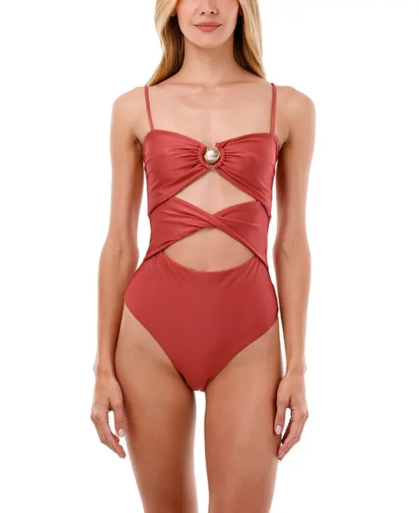 MALAI Wavelet One Piece With Shell Hardware - Fabed Rose