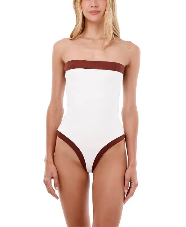 MALAI Lunaria Bandeau One Piece - Barn Red