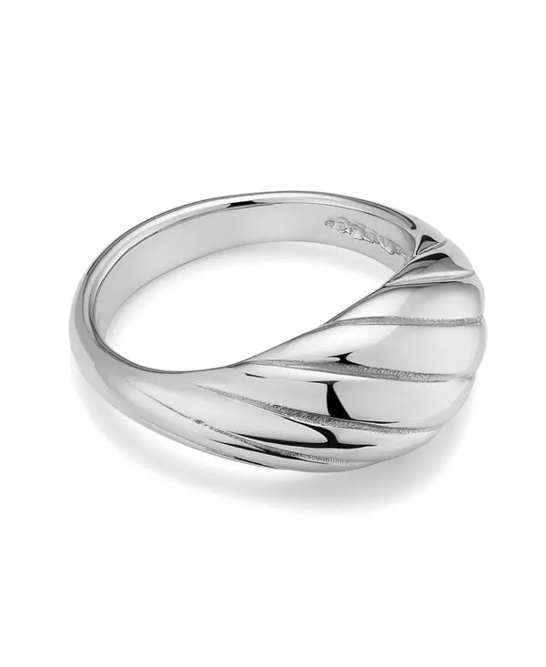 ORADINA Sterling Swirl Dome Ring
